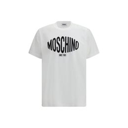 Moschino Wei&szlig;es Baumwoll-T-Shirt