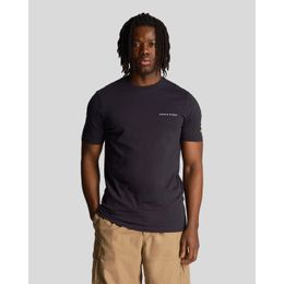 Lyle & Scott Lyle & Scott Herren-T-Shirt mit Stickerei in Marineblau