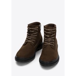 Wittchen Herren Schn&uuml;rstiefel aus Nubukleder, Dunkelgr&uuml;n