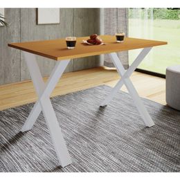Vcm Premium Holz Esstisch H. 76 x B. 110 x T. 80 cm K&uuml;chentisch Speisetisch Tisch Xona X
