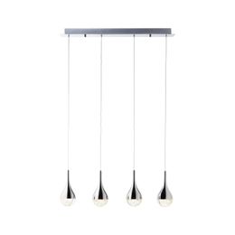 Brilliant Lampe Frizzante LED Pendelleuchte 4flg chrom easyDim 4x 5W LED integriert SMD, 400lm, 3000K EasyDim: dimmbar mit herk&ouml;mmlichen Lichtschaltern In der H&ouml;he einstellbar / Kabel k&uuml;rzbar