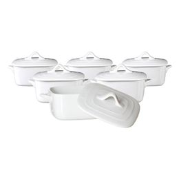 Ritzenhoff & Breker Ritzenhoff & Breker Mini-Terrinen Bianco 10,5 x 10,5 cm 6er Set