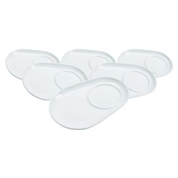 Ritzenhoff & Breker Ritzenhoff & Breker Unterteller Bianco 18 x 12,5 cm 6er Set