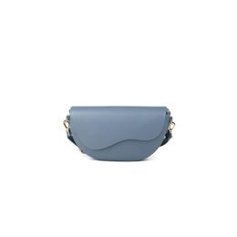 Giulia Monti Schultertasche Stahlblau