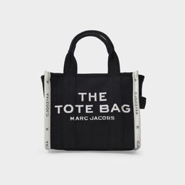 Marc Jacobs The Small Tote Tasche aus schwarzem Canvas