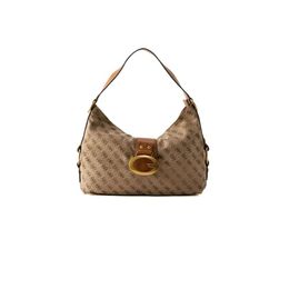Guess Umh&auml;ngetasche Latte Logo/Cognac