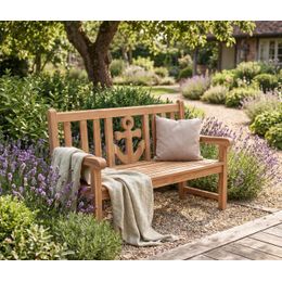 DeVries Teak-Gartenbank &raquo;Anker&laquo; - 120x60x89cm - naturfarben -