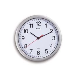 Maul Wanduhr Maulrun &Oslash; 25.2 x 5 cm Kunststoff 1 x AA (1.5 V) silber