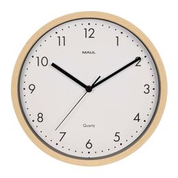 Maul Wanduhr Maulgrain &Oslash; 31 x 5 cm Kunststoff exkl. Batterie holz