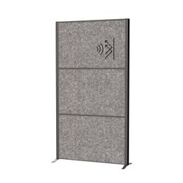 Maul Stellwandsystem Maulconnecto 3x Akustik dunkelgrau Stand