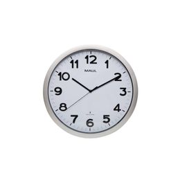 Maul Wanduhr Maulstep &Oslash; 40 x 4.7 cm funkgesteuert Kunststoff 1 x AA (1.5 V) silber