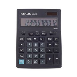 Maul Tischrechner MXL 12 Solar Batterie 1-zeilig, 12 Ziffern schwarz