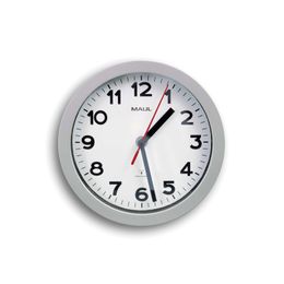 Maul Wanduhr Maulstep &Oslash; 20 x 4.4 cm funkgesteuert Kunststoff 1 x AA (1.5 V) silber