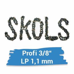 Profi S&auml;gekette 3/8" 1,1 mm 46 TG 30 cm f&uuml;r DOLMAR, Makita, Poulan mit Metallbox