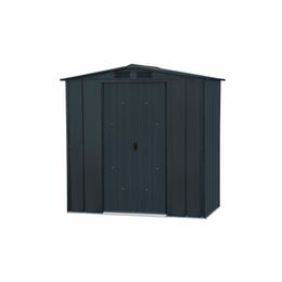 Duramaxx Duramax Metall Gartenhaus 201x113 Ger&auml;teschuppen Garten Ger&auml;tehaus Schiebet&uuml;r, H. 199 x B. 201 x T. 113 cm, Metall