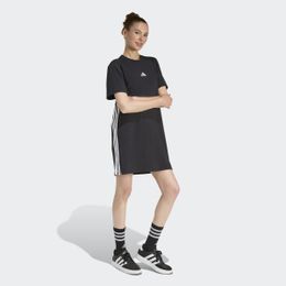Damen Shirtkleid "W 3S T DRE"schwarz, wei&szlig;, Gr. XS, adidas Sportswear, Obermaterial: 93% Baumwolle, 7% Elasthan, Kleider