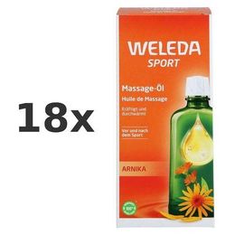 18x Weleda Sport Massage-&Ouml;l Arnika 200 ml