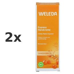 2x Weleda Sanddorn Express Handcreme 50 ml