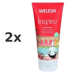 2x Weleda Inspire Shower Cream Granatapfel 200 ml