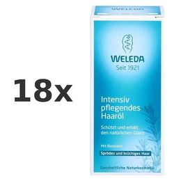 18x Weleda intensiv pflegendes Haar&ouml;l 50 ml
