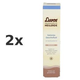 2x Luvos Naturkosmetik get&ouml;ntes Gesichtsfluid bronze 50 ml