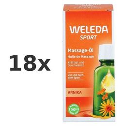 18x Weleda Sport Massage-&Ouml;l Arnika 50 ml