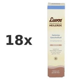 18x Luvos Naturkosmetik get&ouml;ntes Gesichtsfluid bronze 50 ml