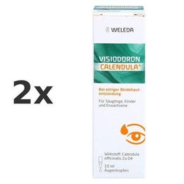 Weleda 2x Visiodoron Calendula Augentropfen 10 ml