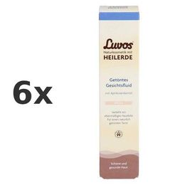 6x Luvos Naturkosmetik get&ouml;ntes Gesichtsfluid hell 50 ml