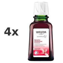 4x Weleda Ratanhia Mundwasser 50 ml