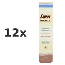 12x Luvos Naturkosmetik get&ouml;ntes Gesichtsfluid bronze 50 ml