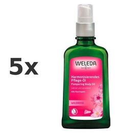 5x Weleda Wildrose harmonisierendes Pflege-&Ouml;l 100 ml
