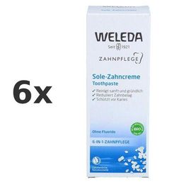 6x Weleda Sole Zahncreme 75 ml