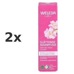 2x Weleda gl&auml;ttende Augenpflege Wildrose & wei&szlig;er Tee 12 ml