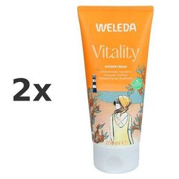 2x Weleda Vitality Shower Cream Sanddorn 200 ml