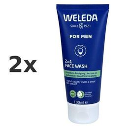 2x Weleda For Men 2in1 Face Wash 100 ml