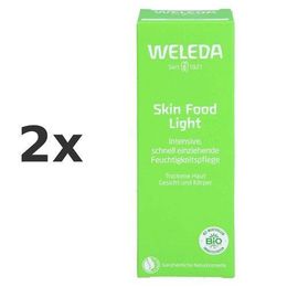 2x Weleda Skin Food light Creme 75 ml