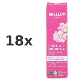 18x Weleda gl&auml;ttende Augenpflege Wildrose & wei&szlig;er Tee 12 ml
