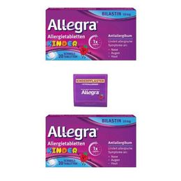 Allegra Allergietabletten Kinder 10 mg Schmelztabletten 2x 20 St + Kinderpflaster Set 2 St