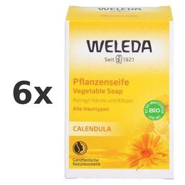 6x Weleda Calendula Pflanzenseife 100 g