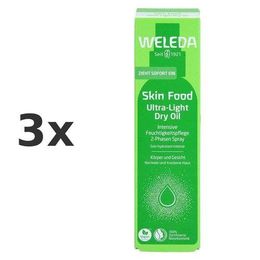 3x Weleda Skin Food ultra-light dry Oil 100 ml