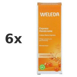 6x Weleda Sanddorn Express Handcreme 50 ml