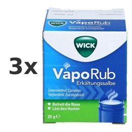 3x Wick VapoRub Erk&auml;ltungssalbe 25 g