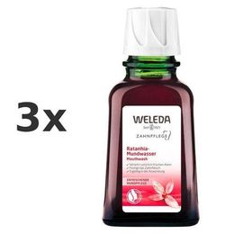 3x Weleda Ratanhia Mundwasser 50 ml