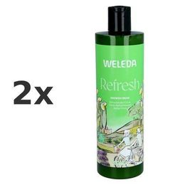 2x Weleda Refresh Shower Cream Citrus 400 ml