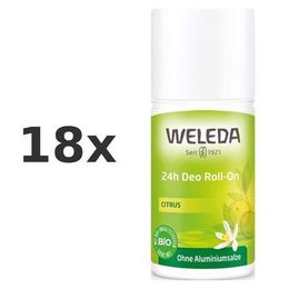 18x Weleda Citrus 24 h Deo Roll-on 50 ml