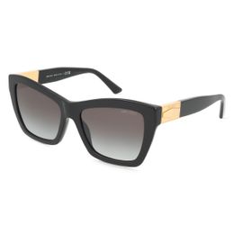 Jimmy Choo JC5031 | Damen-Sonnenbrille | Fassung: Vollrand, Cat Eye, Acetat, Schwarz | Glasfarbe: Grau