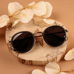 Holzkern Sonnenbrille The Radiant M (Leadwood/Antiksilber)