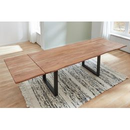 Tisch NORINA B-Ware / stonefarben / 120(200)x90