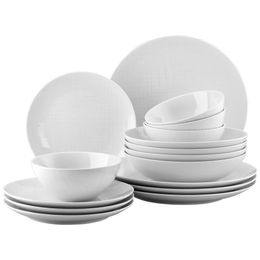 Rosenthal Kombiservice Mesh wei&szlig;, Wei&szlig;, Keramik, 16-teilig, Essen & Trinken, Geschirr, Geschirr-Sets, Kombiservice